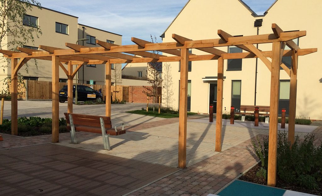 bicester-pergola | Oxford Oak Public Space